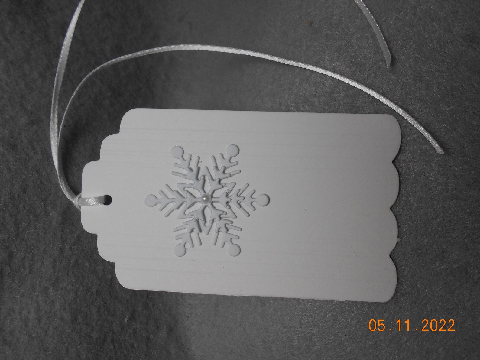 Snowflake Card, Snowflakes, One Large W Three Snowflakes, Winter Card ...