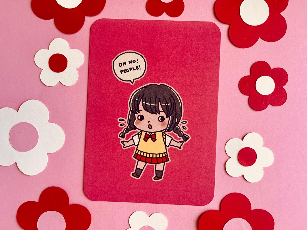 Japanese Retro Kawaii Menhera Art Print Oh No People - Etsy