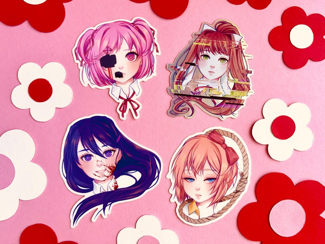 Anime Vinyl Sticker - Doki Doki Literature Club - Etsy