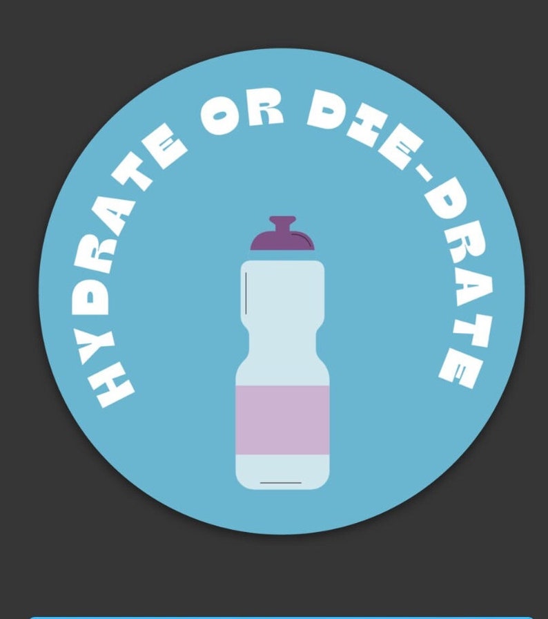 Hydrate or Diedrate Sticker - Etsy