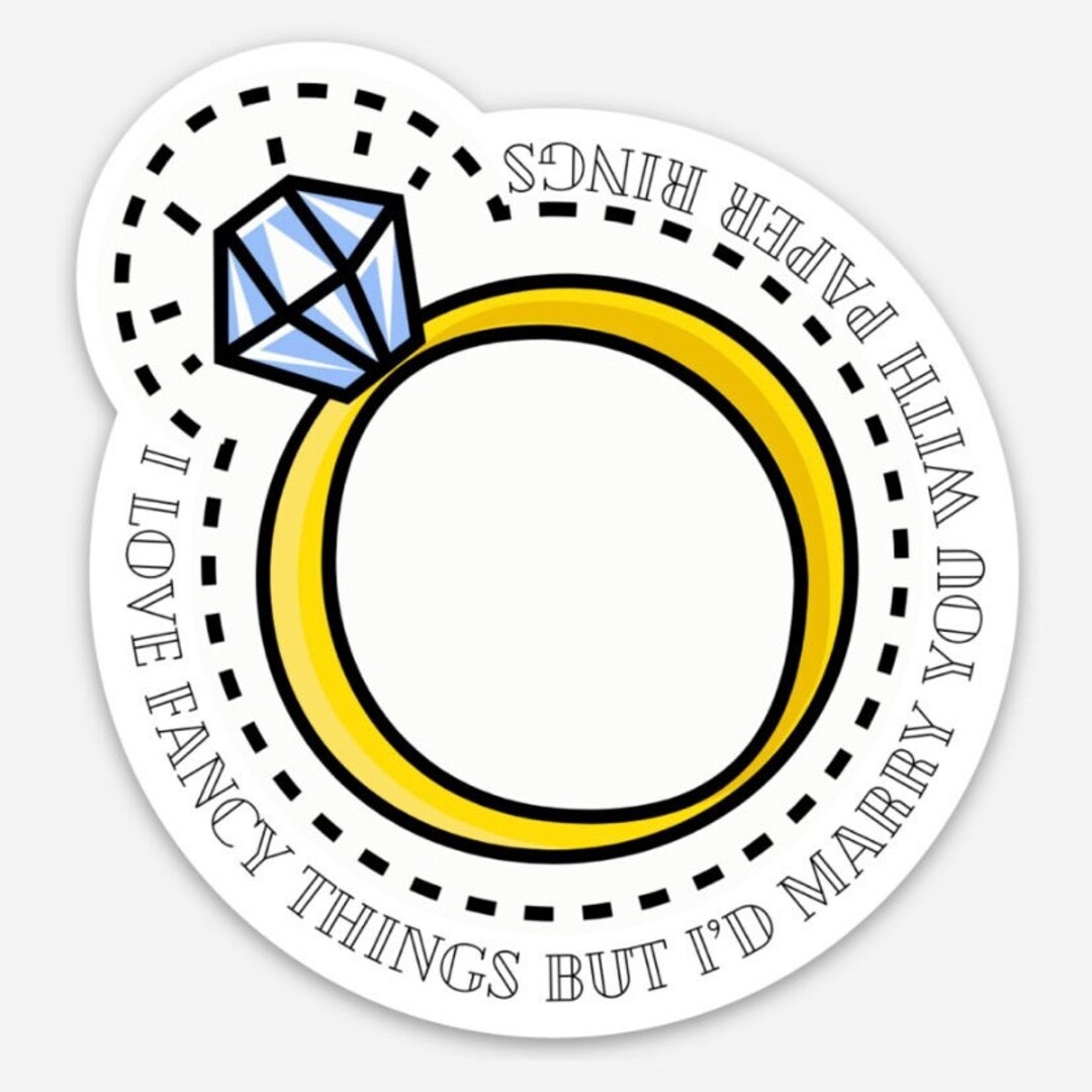 Paper Rings Sticker - Etsy