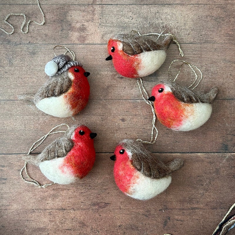 Felt Robin - Etsy UK