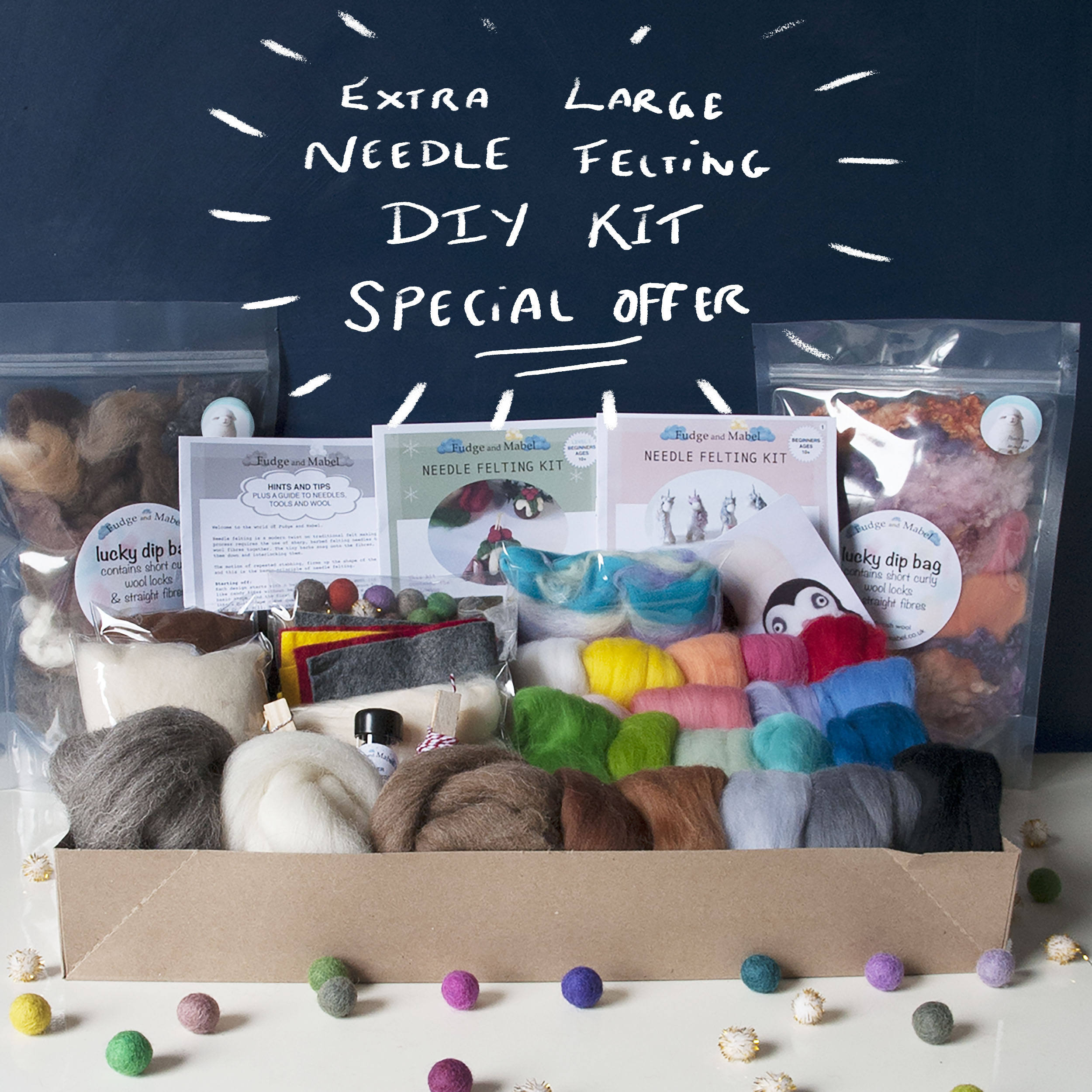Large Needle Felting Starter Kit Plus Extra Supplies Includes - Etsy