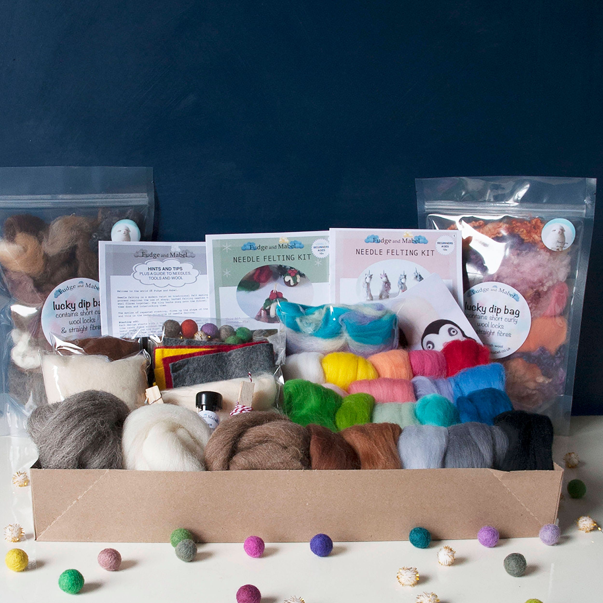 Large Needle Felting Starter Kit Plus Extra Supplies Includes - Etsy