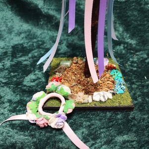 Medium Spring Colors Maypole May Pole, 10 1/4" Tall. Beltaine Beltane ...
