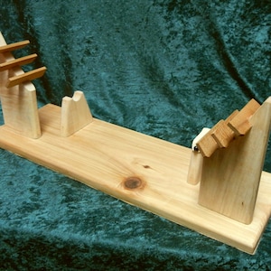 Frame Drum Display W/ Beater/rattle Stand, Alder and Cedar, Hand Cut ...