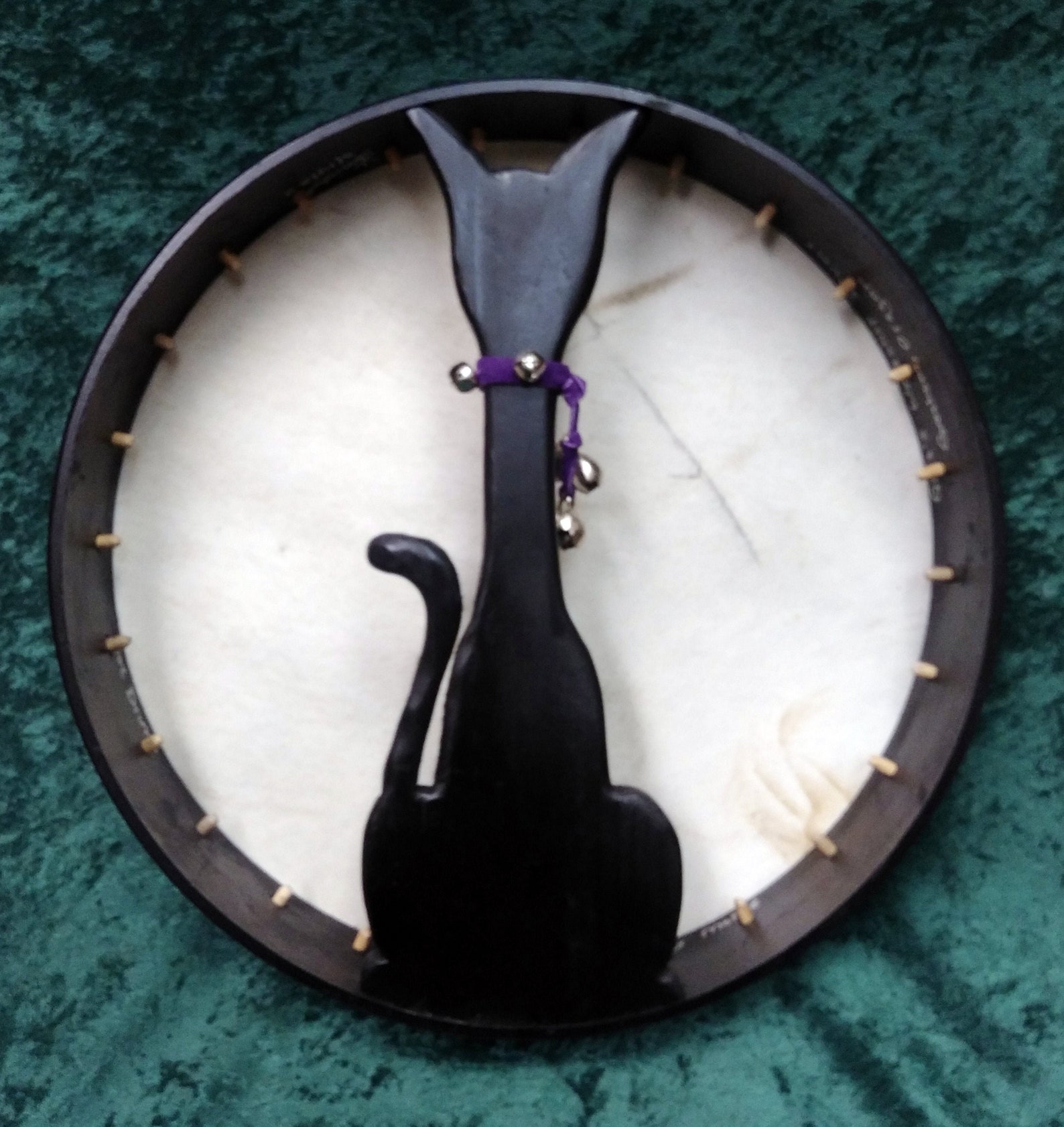 Kitty Cat European Style Pegged Rawhide Shaman Drum, Deer, Horse or ...