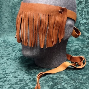 Custom Shaman's Mask, Deer Leather, Glass Crow Beads, Shamanic Eye ...