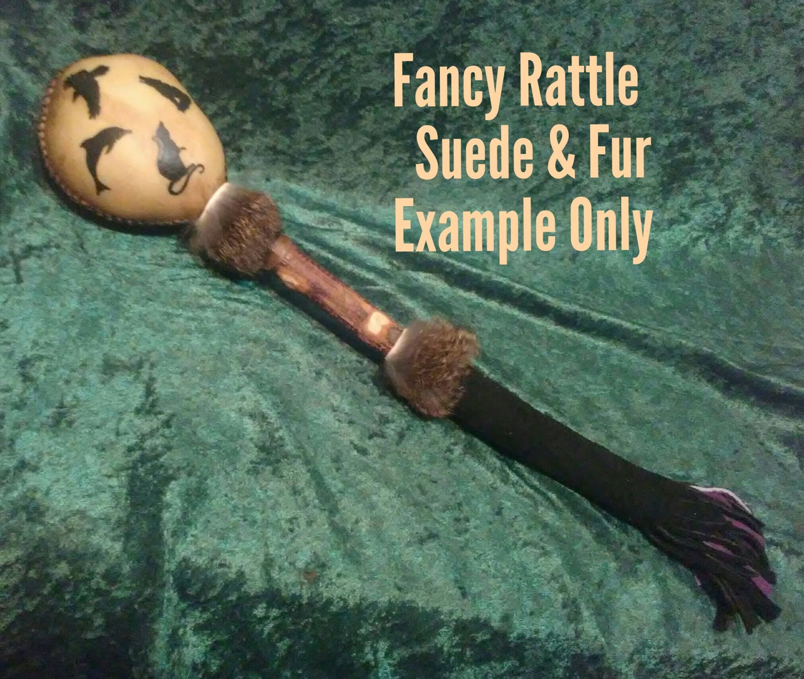 Crow Animal Totem Large Round Rawhide Rattle Shamanic Rattle | Etsy