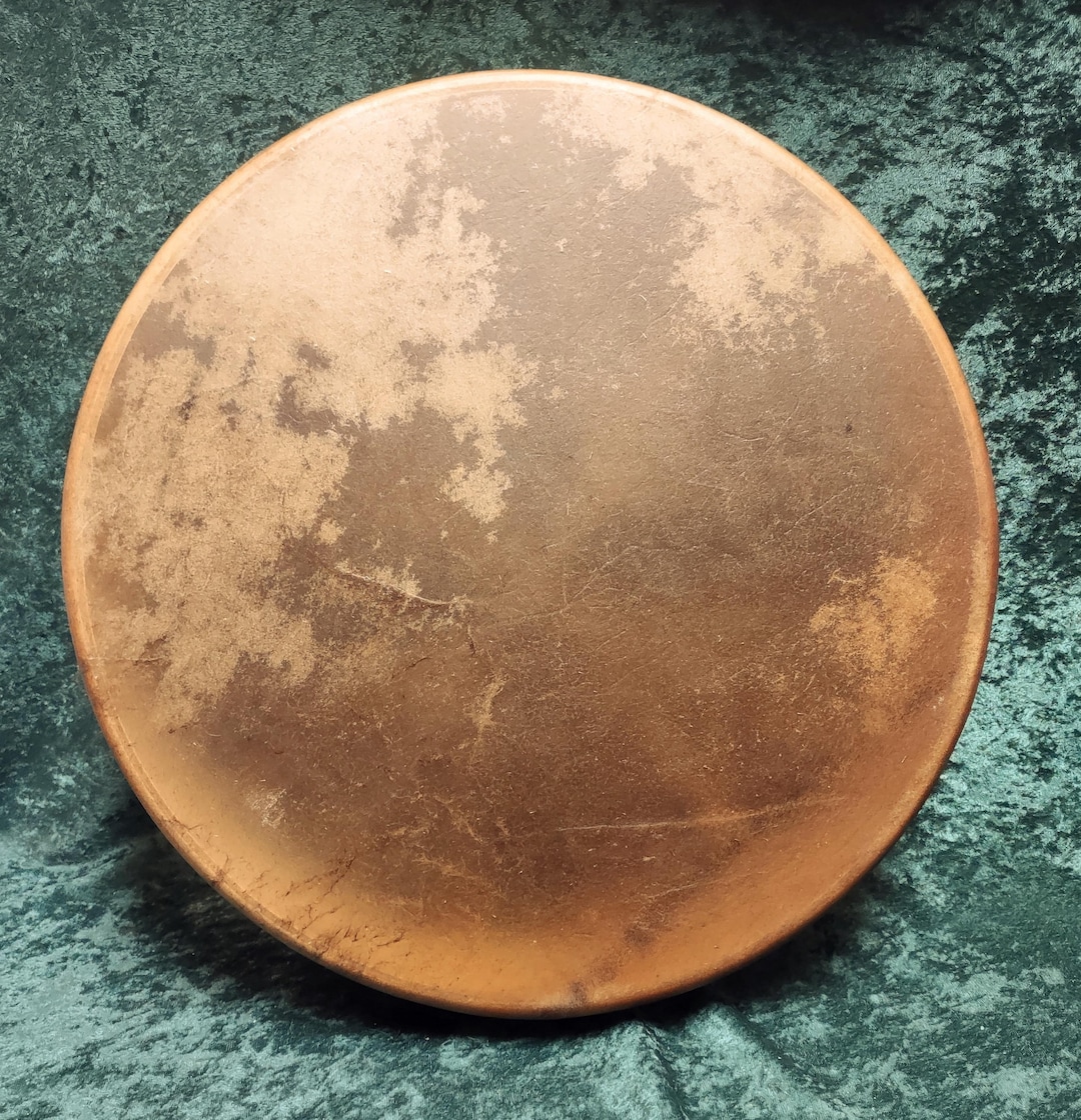 18 Buffalo Spirit Rawhide Drum on Maple Hoop With Beater & Suede Handle ...