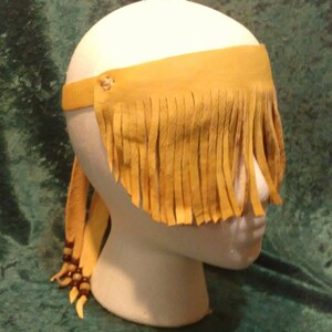 Custom Shaman's Mask, Deer Leather, Glass Crow Beads, Shamanic Eye ...