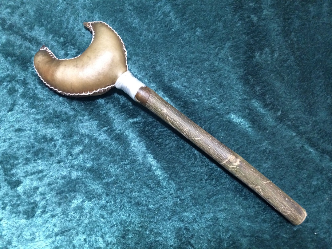 Crescent Moon Rawhide Rattle, Plain or Fancy, Deer, Elk or Horse ...