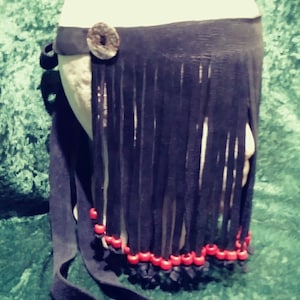 Custom Deluxe Shaman's Mask, Deer Leather With Choice of Glass Crow ...