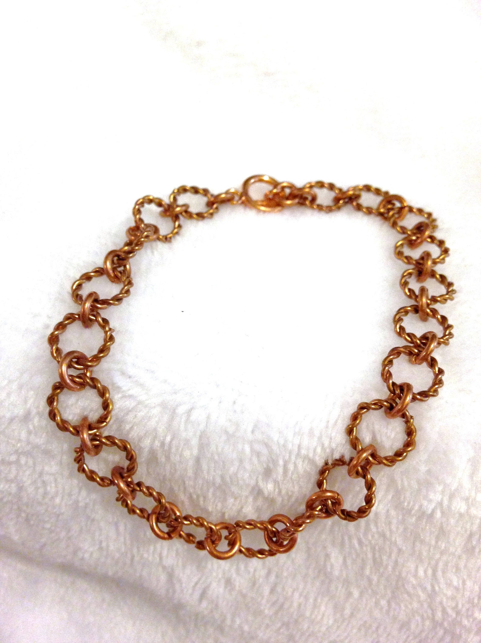 Copper Chainmail Bracelet, Chain Mail Bracelet, Chainmaille Jewelry ...