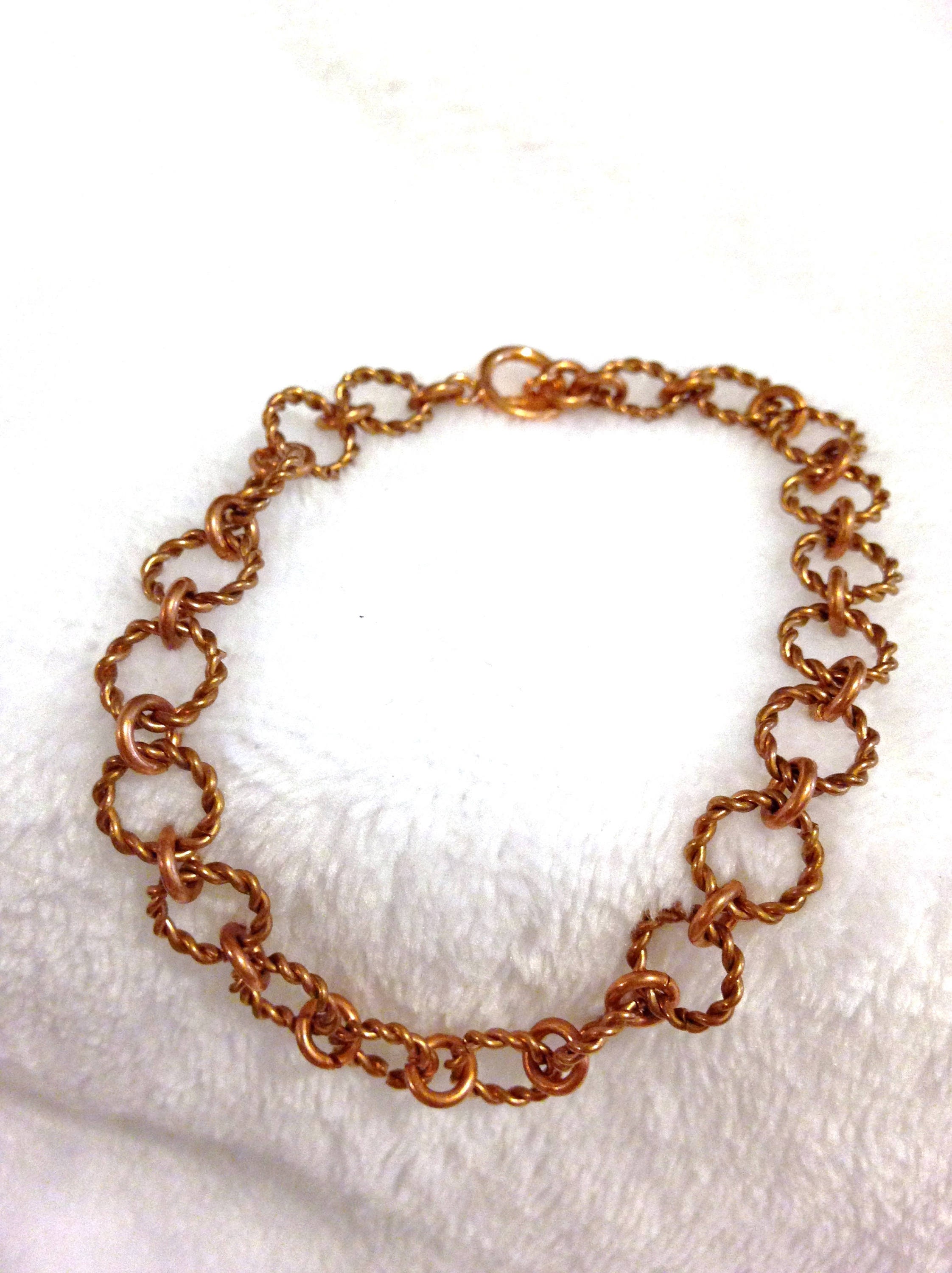 Copper Chainmail Bracelet, Chain Mail Bracelet, Chainmaille Jewelry ...