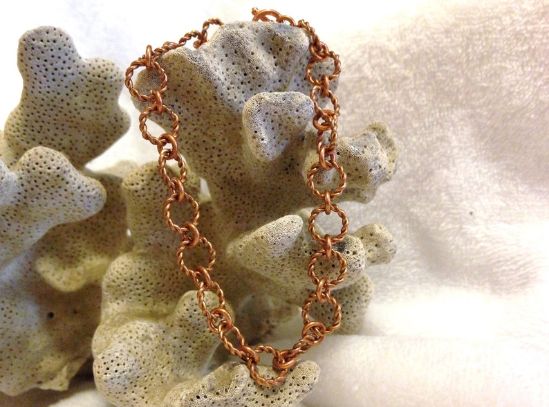 Copper Chainmail Bracelet, Chain Mail Bracelet, Chainmaille Jewelry ...