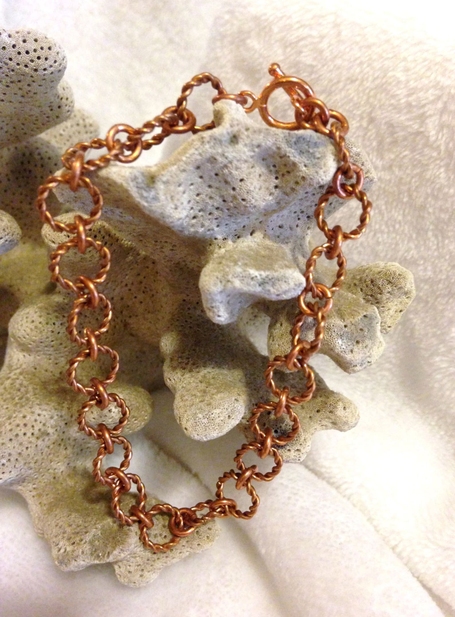 Copper Chainmail Bracelet Chain Mail Bracelet Chainmaille - Etsy