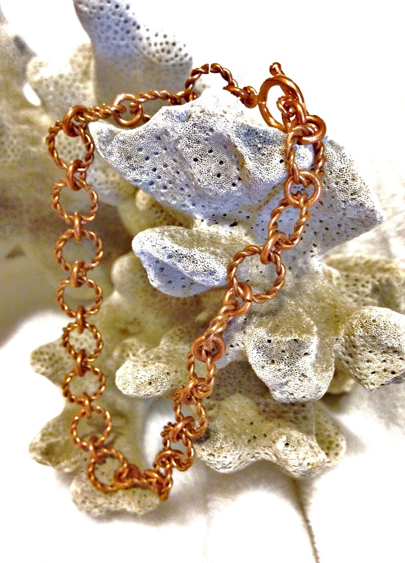 Copper Chainmail Bracelet, Chain Mail Bracelet, Chainmaille Jewelry ...