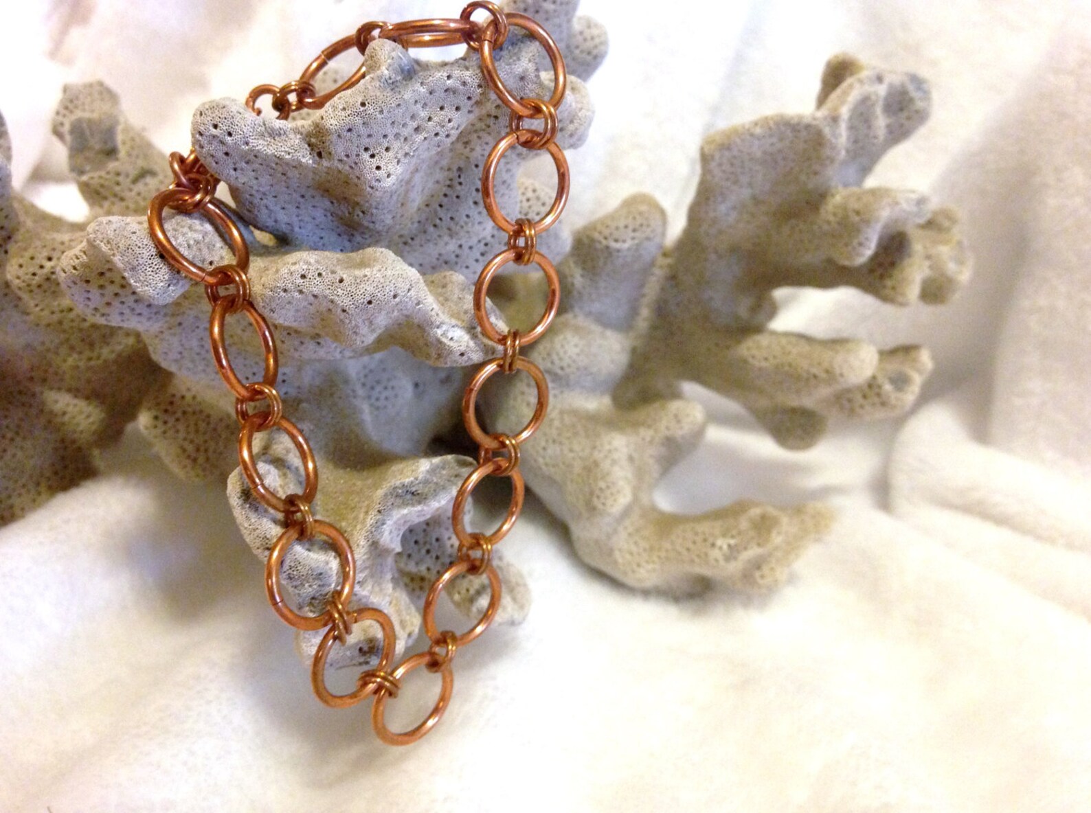 Copper Bracelet, Chainmail Copper Bracelet, Chain Mail Bracelet ...