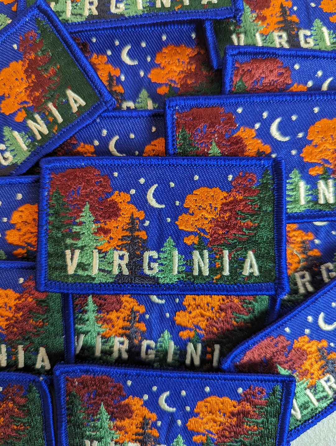 Virginia State Patch Camping Forest State Park - Embroidered Patch Iron-on - Etsy