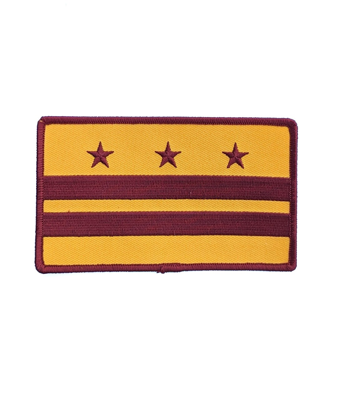 Washington DC Flag Patch Burgundy & Gold Football Team Colors - LARGE SIZE - Etsy