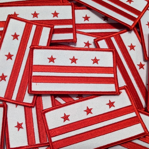 Washington DC Flag Patch - Etsy