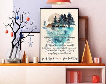 In My Life Poster | Etsy