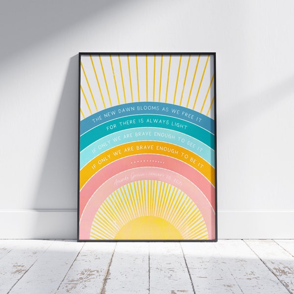 Amanda Gorman Print - Etsy UK