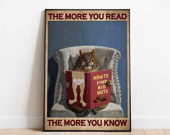 The More You Read Poster - Etsy