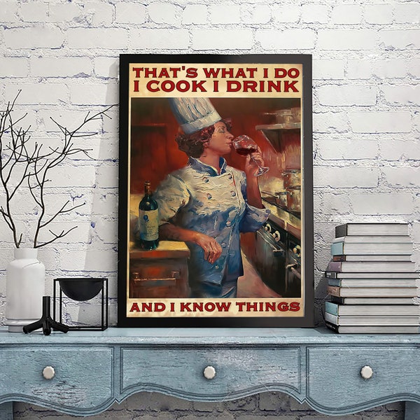 Chef Poster - Etsy