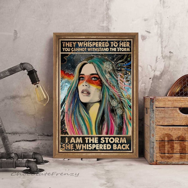 I Am the Storm Wall Art - Etsy