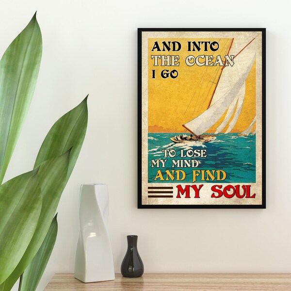 Sailing Poster - Etsy