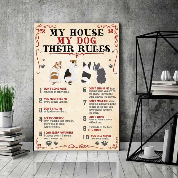 Dog House Rules - Etsy