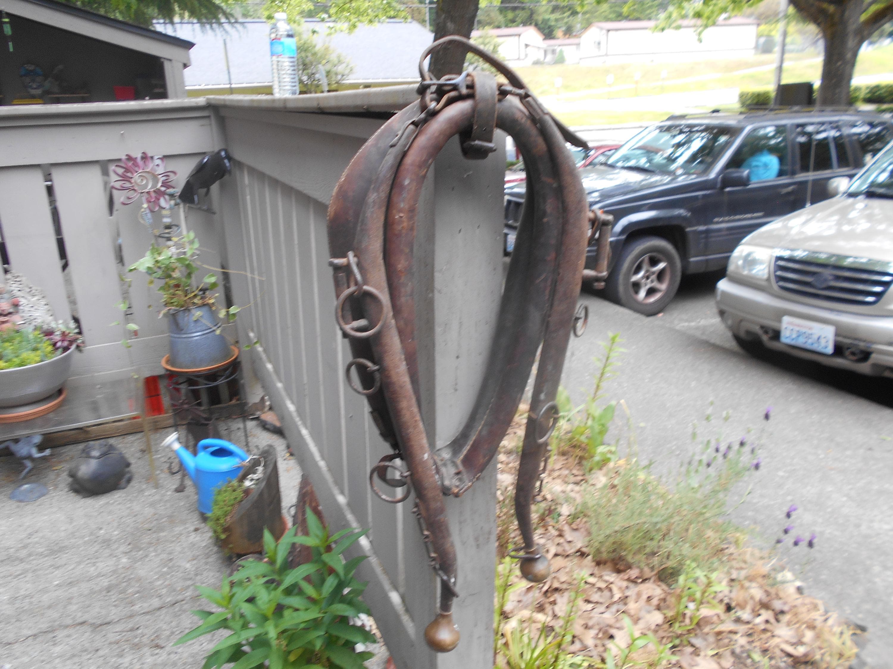 Used Antique Leather Horse Collar With Metal Hames - Etsy