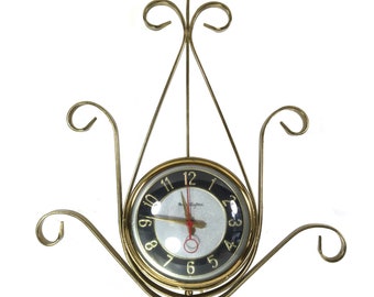 Large Scroll Clock - Etsy