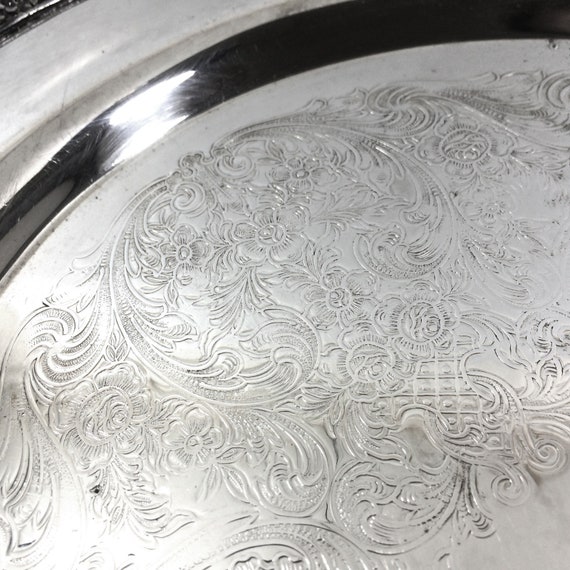 Home & Living Dining & Serving 1970s Silver Tray with Handles by Rogers ...