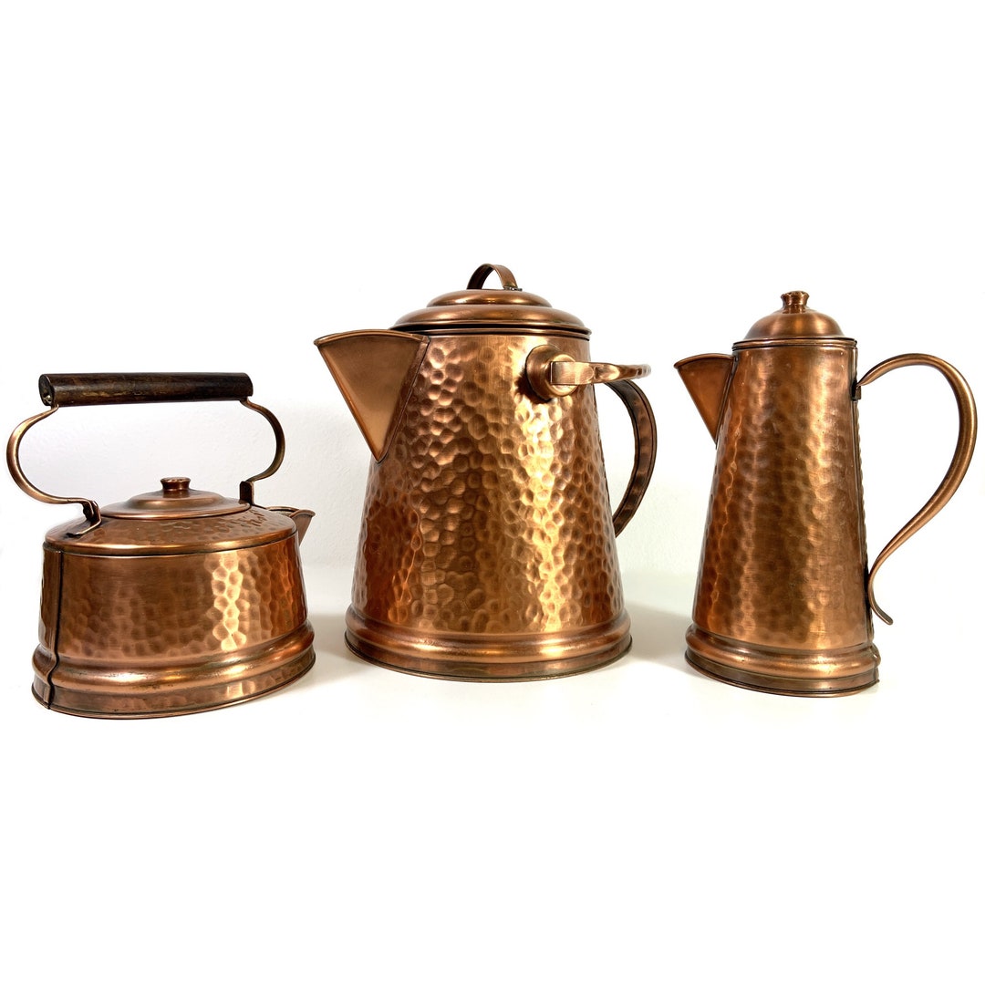 1970s Vintage Copper Teapot by Gregorian Copper Retro Country - Etsy