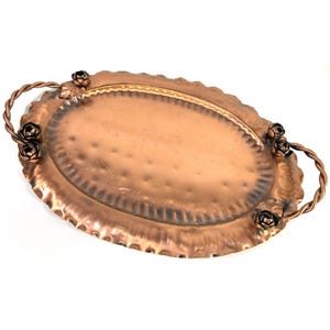 Vintage Copper Tea Set With Serving Tray by Gregorian Copper, Large 16 ...