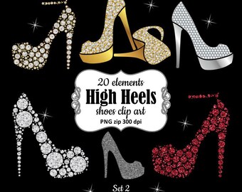High Heels Clip Art Border