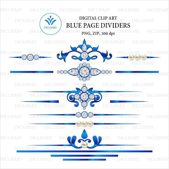 Blue Divider Png