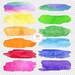 Clipart Watercolor Strokes Banners. Digital Hand Painted Strokes ...