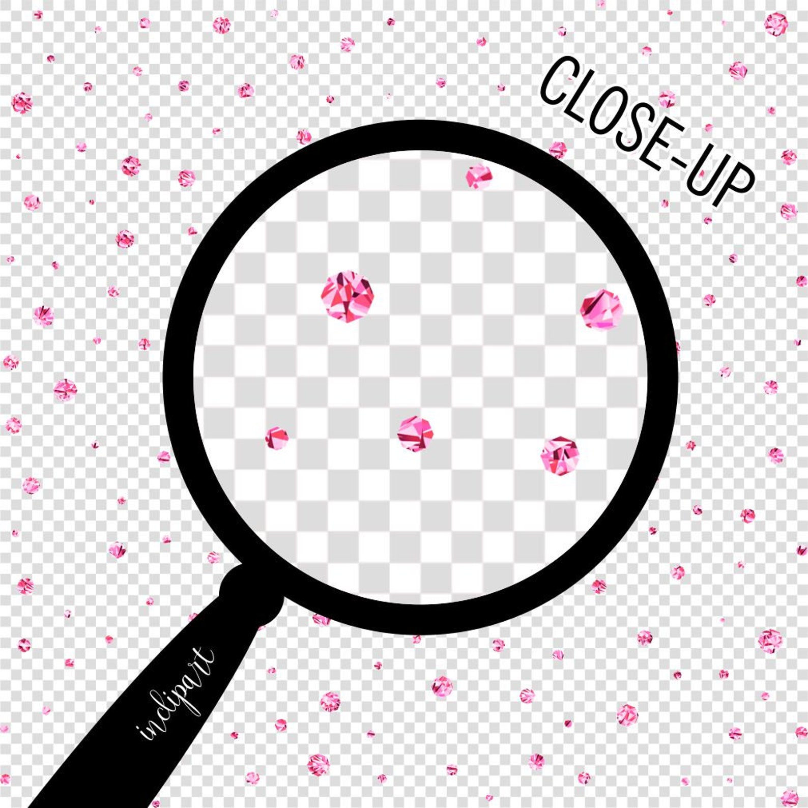 Diamond Overlay Clipart. Pink Diamond Rhinestone Overlay - Etsy Canada