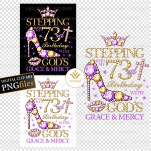 Stepping Into My 73rd Birthday With God's Grace & Mercy Digital Clipart ...