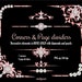 Rose Gold Corner, Page Divider Clipart. Set of 15 Decorative Elements ...