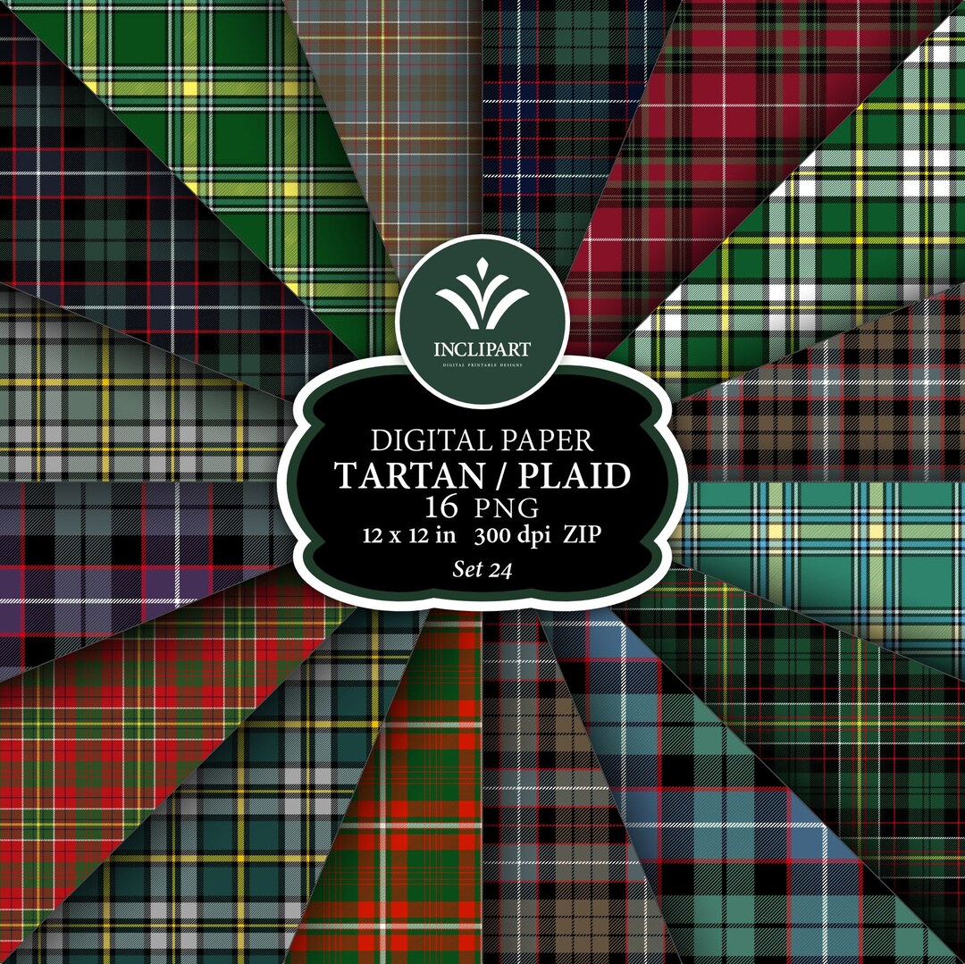 Tartan Digital Paper Clipart PNG File Format. Galbraith Tartan, Cape ...