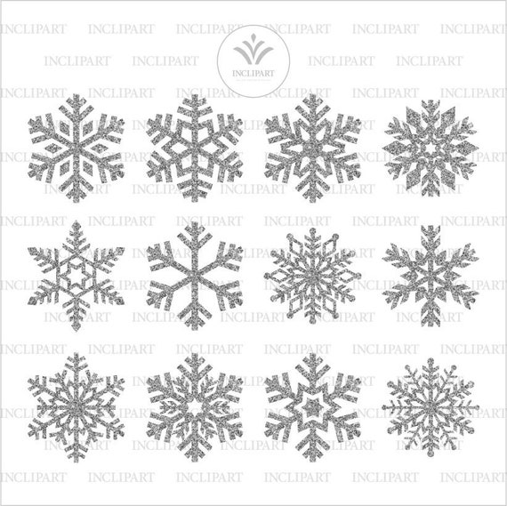 Silver Snowflakes Png
