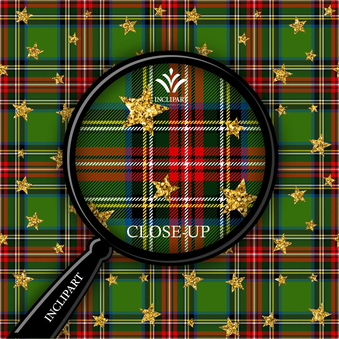 Christmas Tartan Digital Paper Clipart PNG. Scottish Plaid, Tartan ...