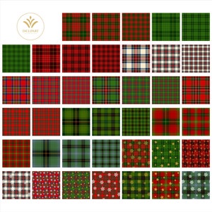 Christmas Tartan Digital Paper Clipart PNG. Scottish Plaid, Tartan ...