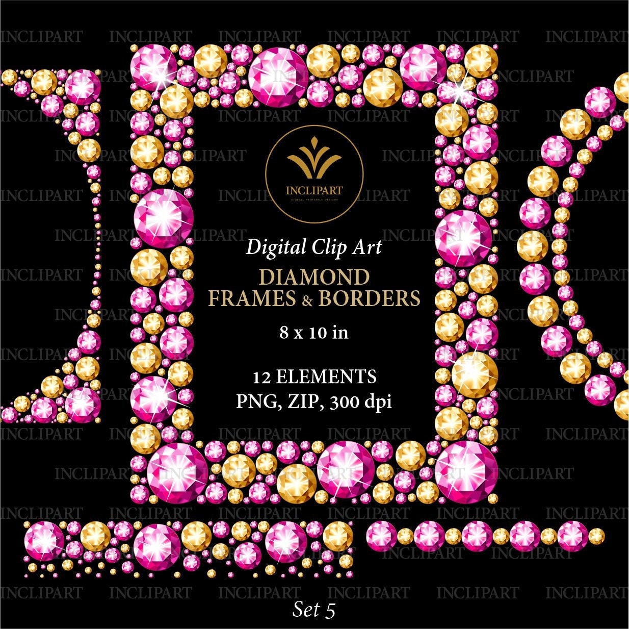 Diamonds Border Clipart