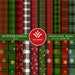 Christmas Tartan Digital Paper Clipart PNG. Scottish Plaid, Tartan ...